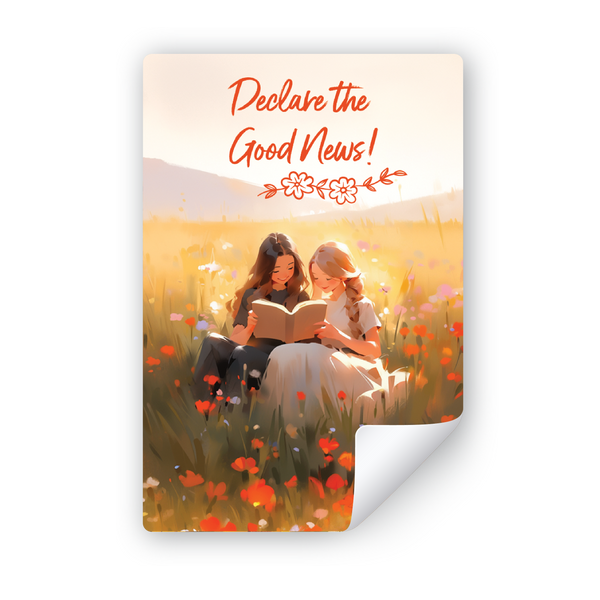 Sticker for "Declare the Good News" Convention - Flower Field - Good ...